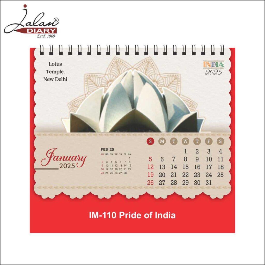 Table Calendar IM-110 Pride of India - Jalan Diary