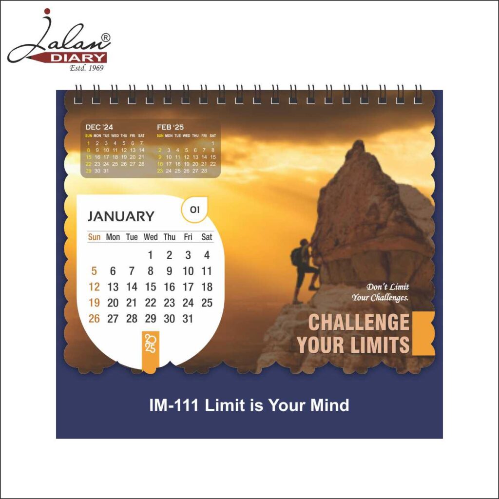 Table Calendar IM-111 Challenge Your Limit - Jalan Diary